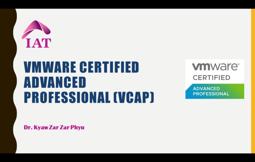 VMware Certified Technical Associate (VCTA) Course – Institute of ... VMware Certified Technical Associate (VCTA) Course – Institute of ...